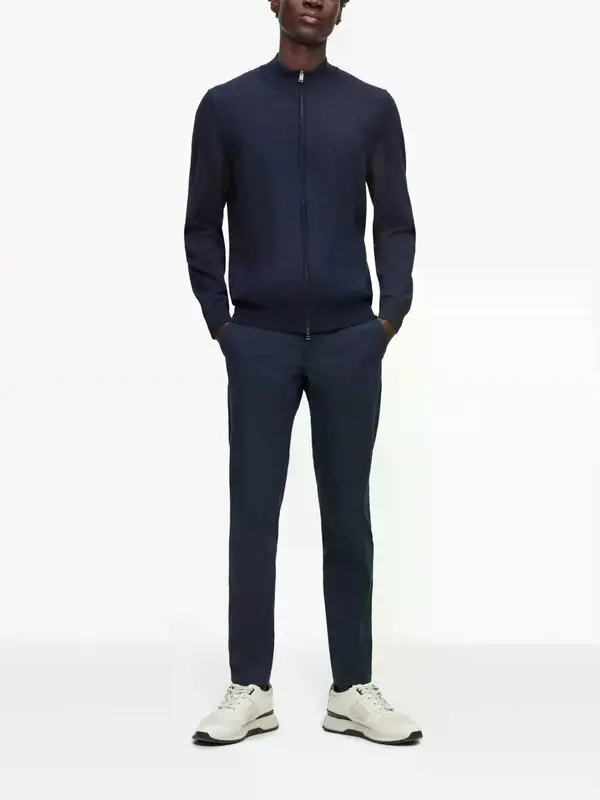 BOSS Zipped Knit Cardigan