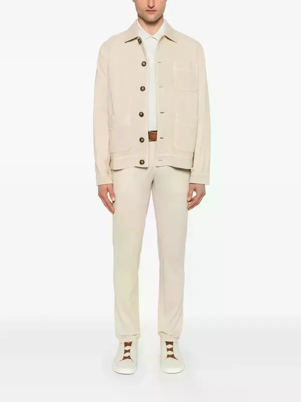 CIRCOLO 1901 Piqué-weave Trousers - Neutrals