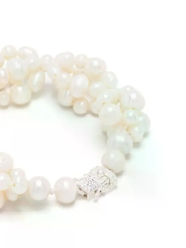 BLEUE BURNHAM Sterling Silver Multi-strand Pearl Bracelet