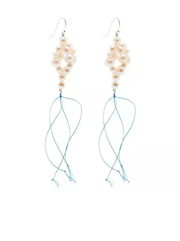 BLEUE BURNHAM Sterling Silver Pearl Drop Earrings - Pink