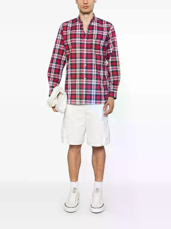 Comme Des Garçons Plaid Shirt - Red