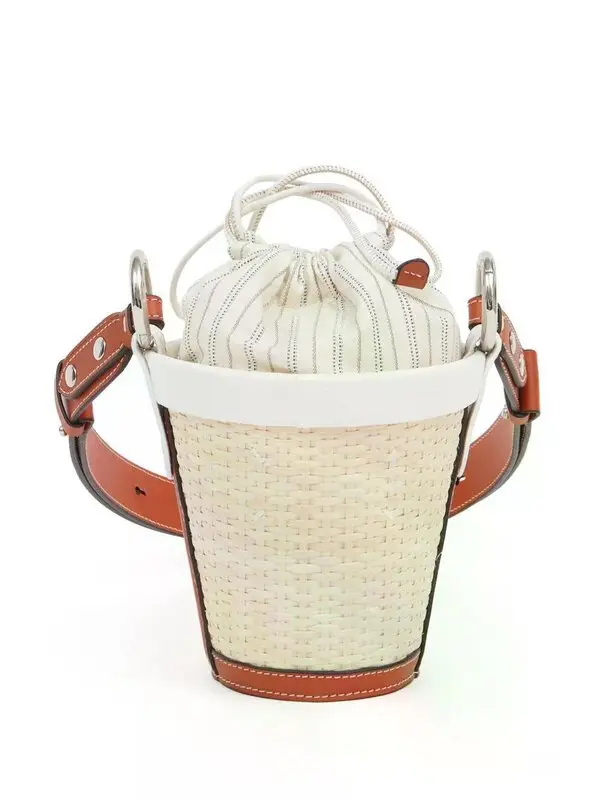MAISON MARGIELA Woven Raffia Bucket Bag