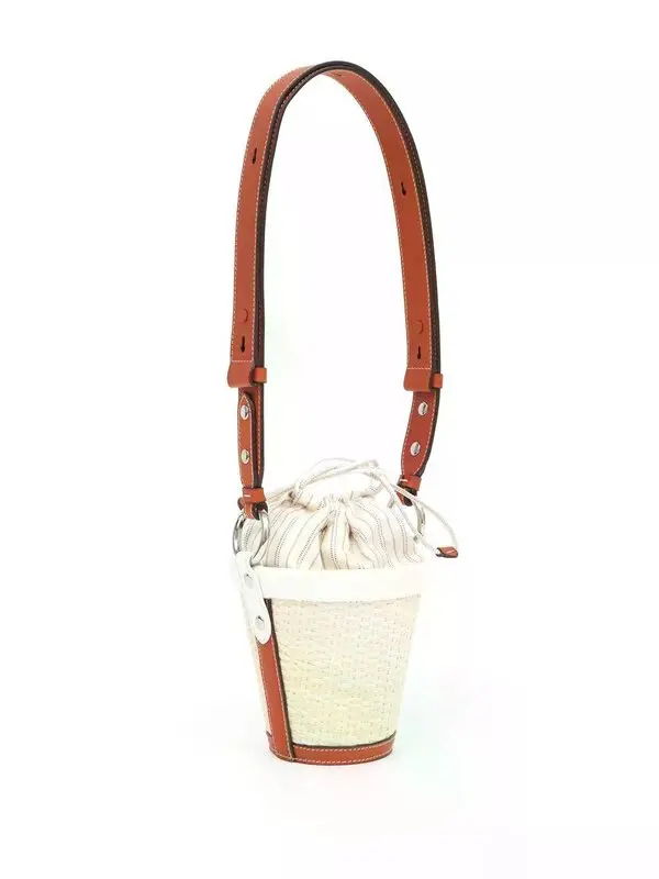 MAISON MARGIELA Woven Raffia Bucket Bag