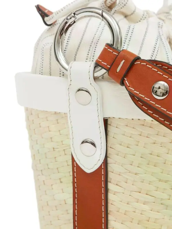 MAISON MARGIELA Woven Raffia Bucket Bag