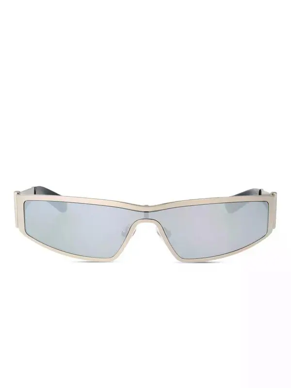 Alexander McQueen Angular Frame Sunglasses - Silver