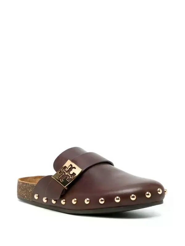 Tory Burch Mellow Leather Mules - Brown