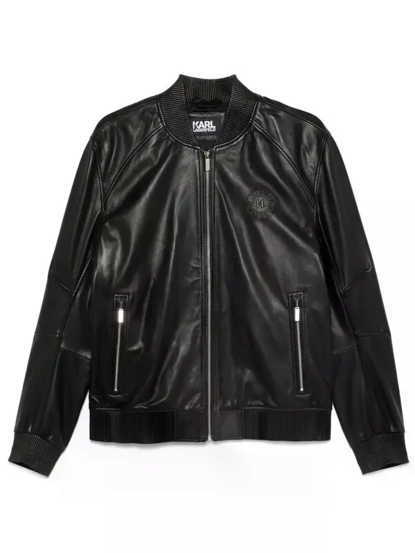 Karl Lagerfeld Lambskin Leather Jacket