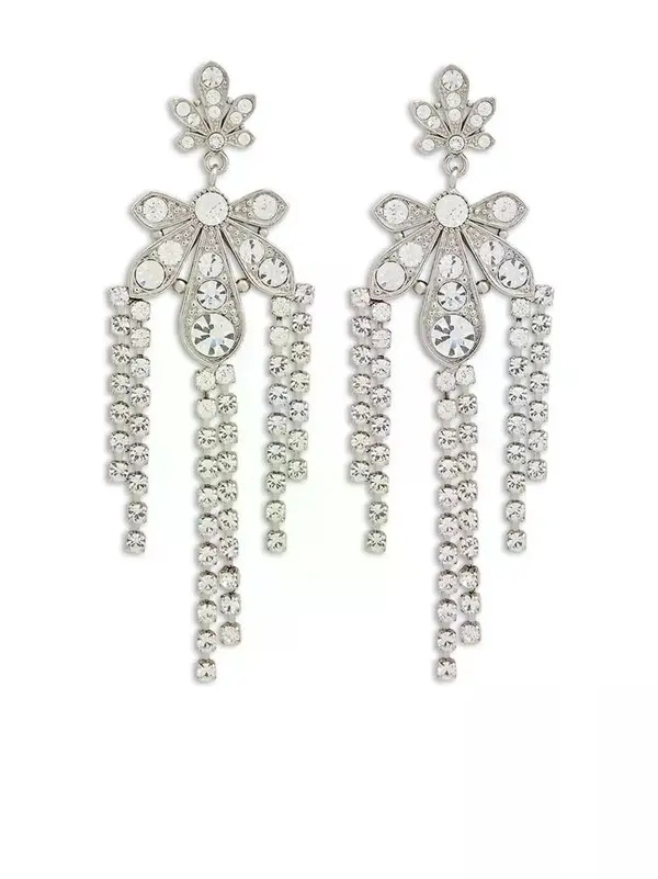 Rabanne Chandelier Crystal-embellished Earrings - Silver