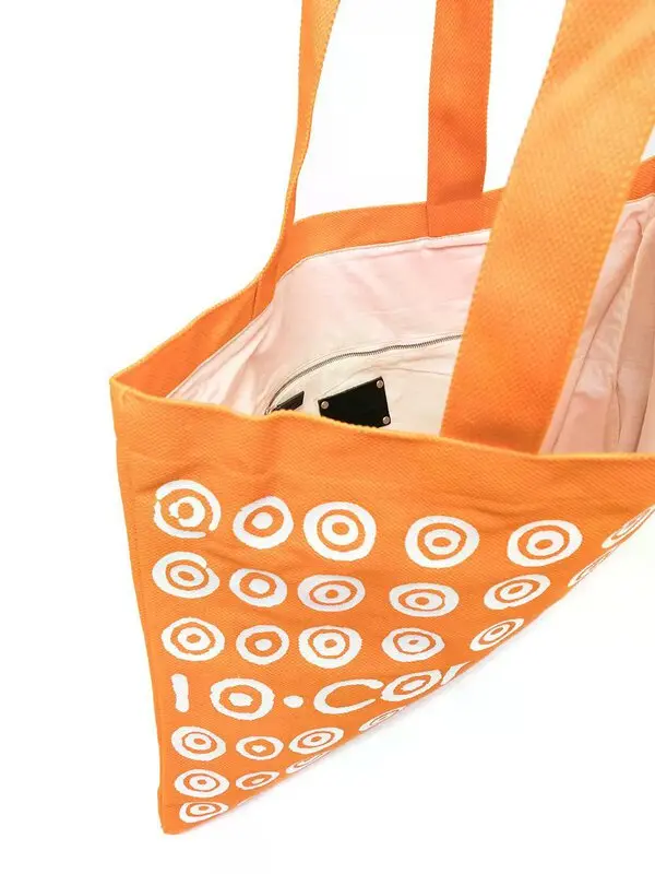 10 CORSO COMO Spiral Logo Print Tote Bag - Orange