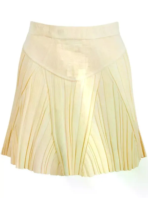 FLEUR DU MAL Ribbed Mini Skirt
