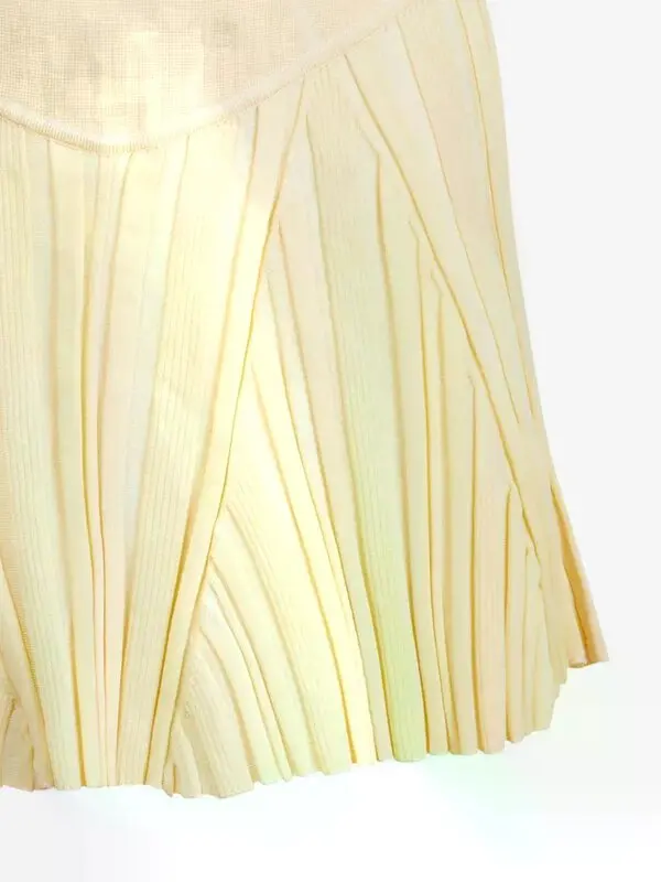 FLEUR DU MAL Ribbed Mini Skirt