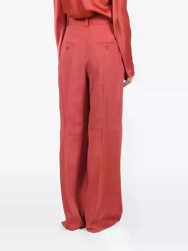 Alberta Ferretti Pleated Wide-leg Trousers