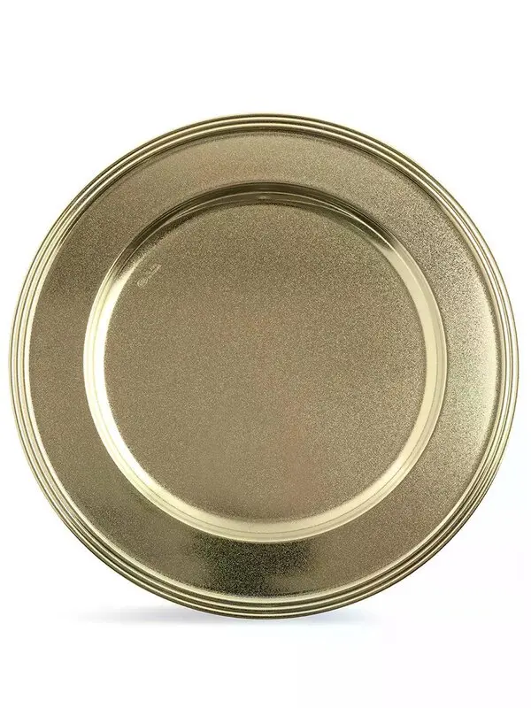SAMBONET Avenue Stripe-edge Plate - Gold