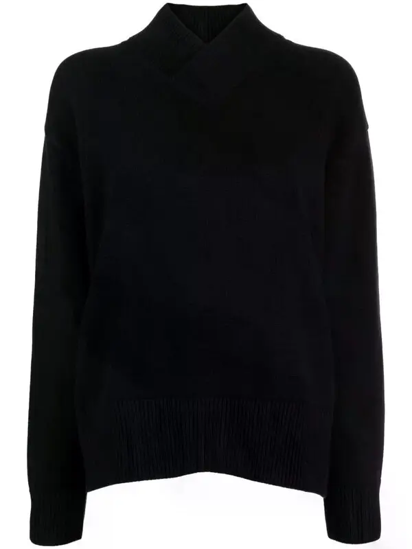 Studio Nicholson Crossover-neck Knitted Jumper