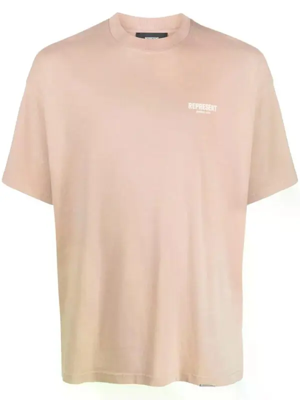 REPRESENT Logo-print Cotton T-shirt