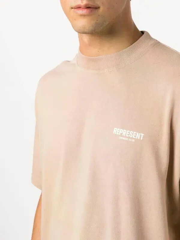 REPRESENT Logo-print Cotton T-shirt