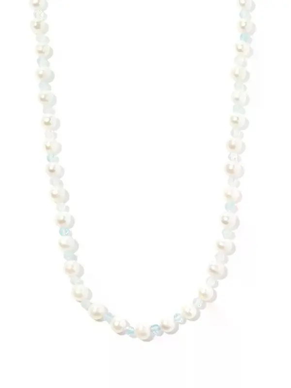 HATTON LABS Pearl And Bead Necklace - Silver
