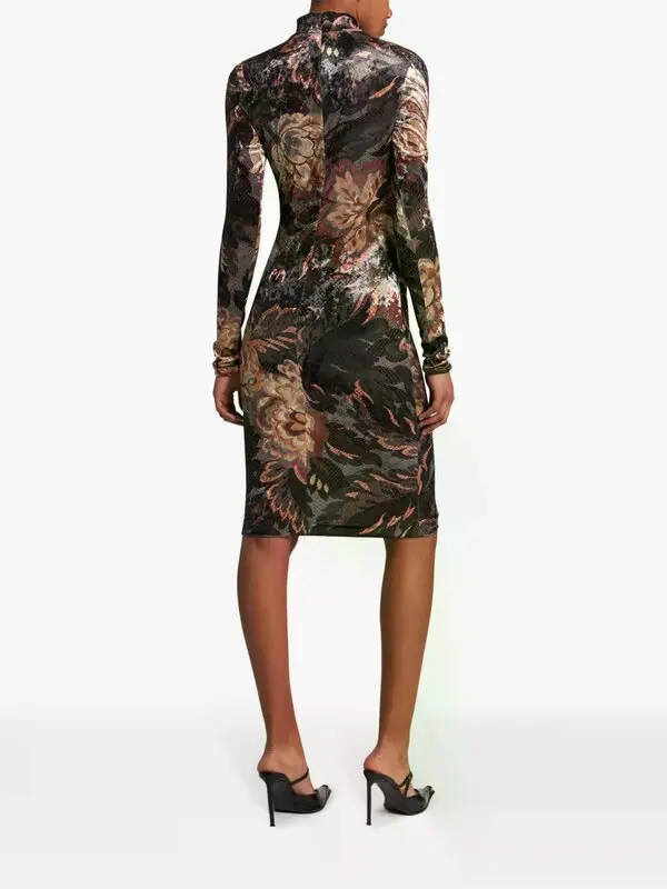 Etro Printed Chenille Midi Dress
