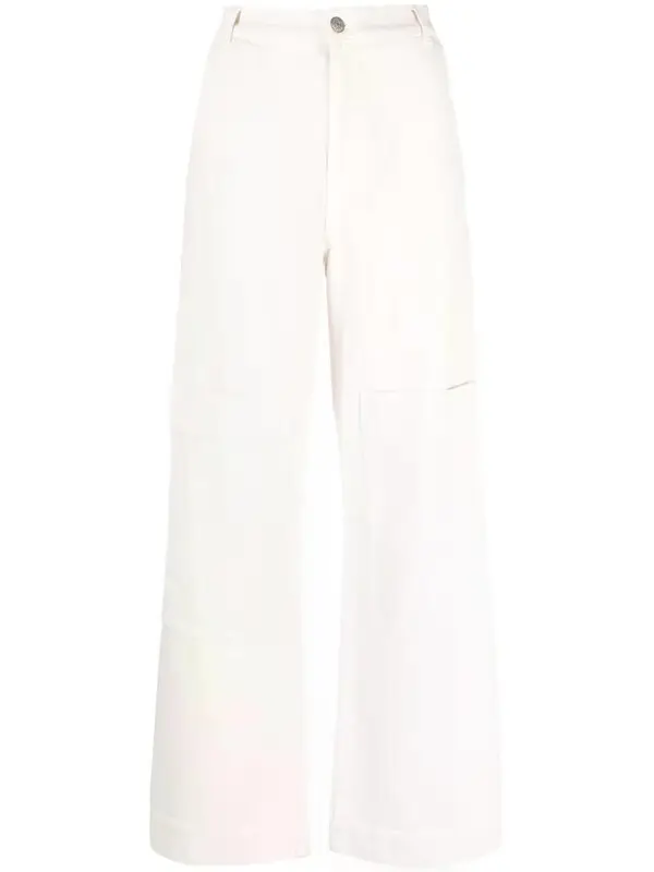 P.a.r.o.s.h High-waisted Trousers With Multiple Pockets