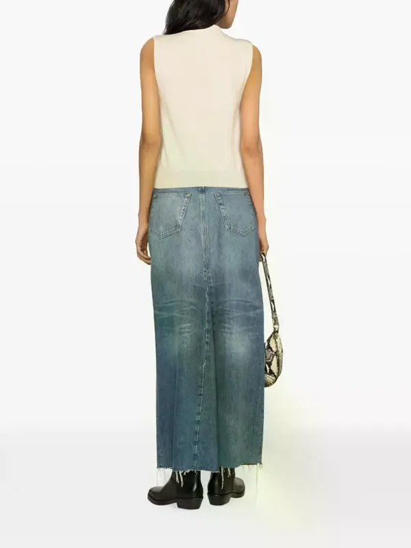 GANNI Logo-buttons Knitted Vest