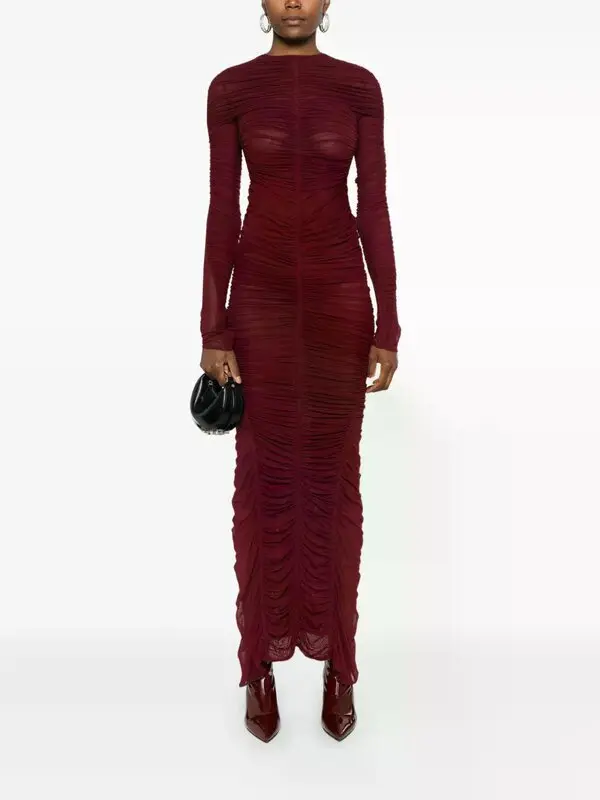 MUGLER Ruched Maxi Dress