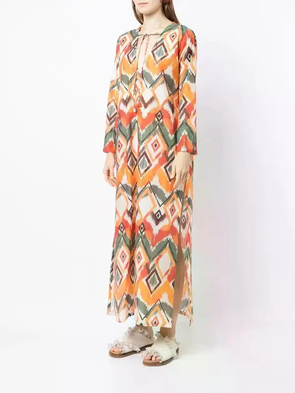 BAMBAH Argentina Geometric-print Maxi Dress