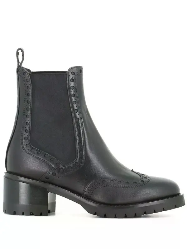 Santoni 45mm Brogue Chelsea Boots
