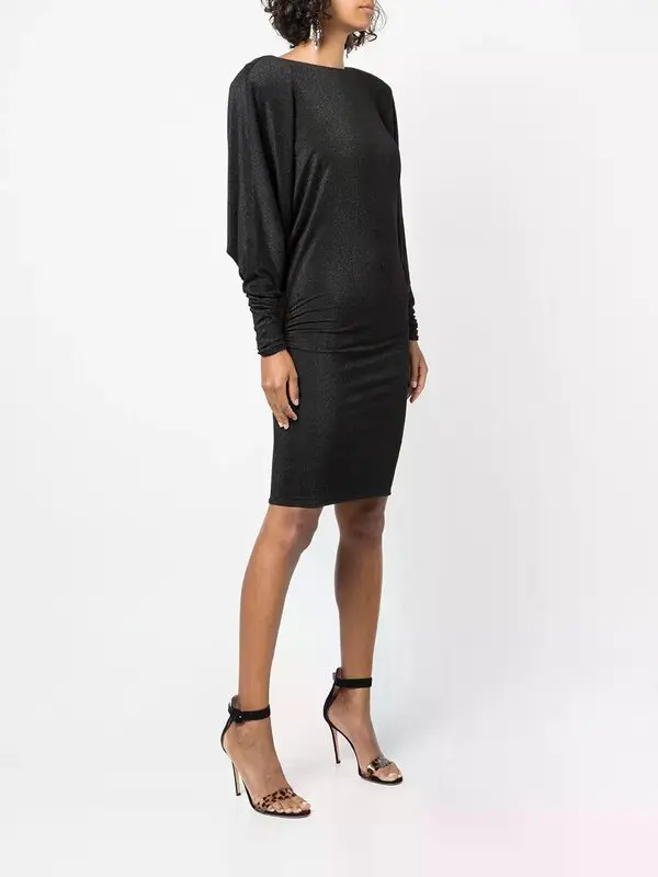 Alexandre Vauthier Wide-shoulder Knitted Dress - Black