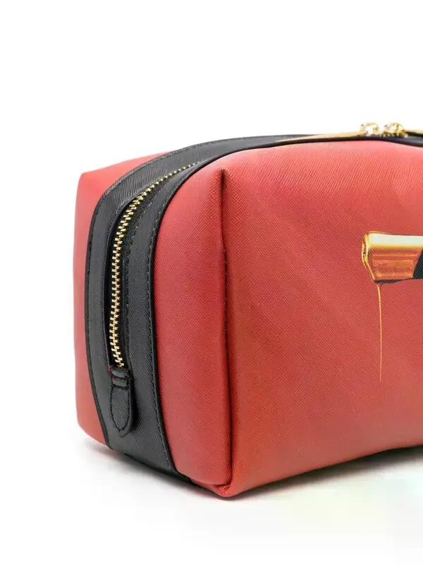 SELETTI Gun-print Wash Bag