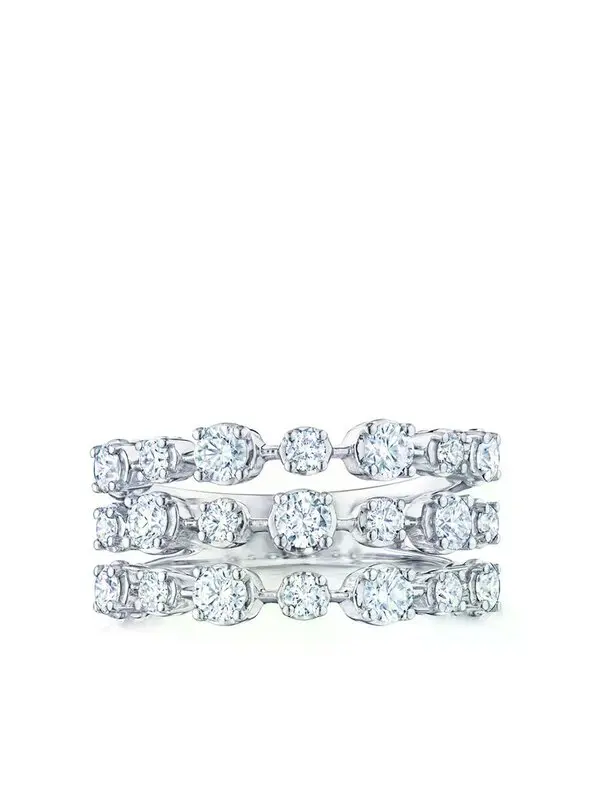 Kwiat 18kt White Gold Diamond Starry Night Ring - Silver