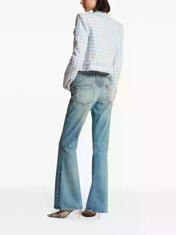 Balmain Gingham Tweed Jacket