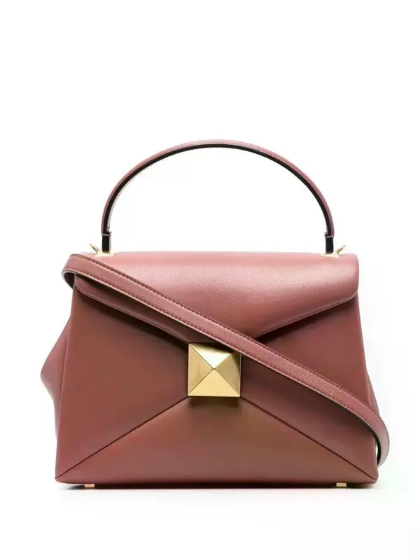 Valentino Garavani Leather Stud Bag - Brown