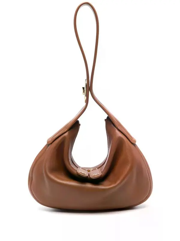 Valentino Garavani Vlogo Leather Shoulder Bag
