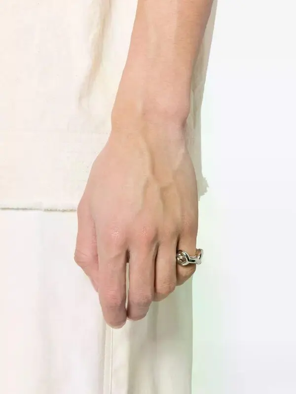 Charlotte Chesnais Binary Chain Sterling Ring - Silver