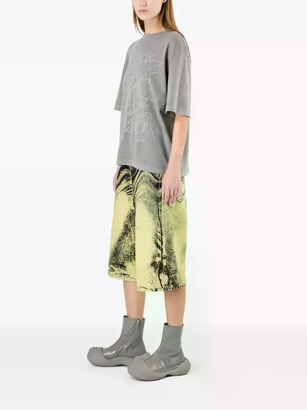 Camper Denim Shorts - Yellow