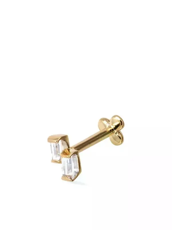 LARK & BERRY 14kt Yellow Omnis Sapphire Earring - Gold