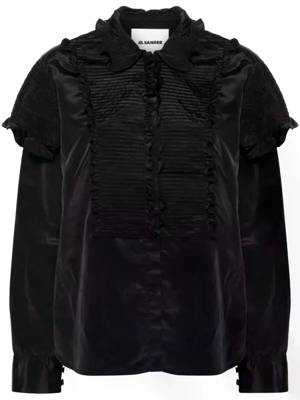 JIL SANDER Ruffled Button-up Blouse