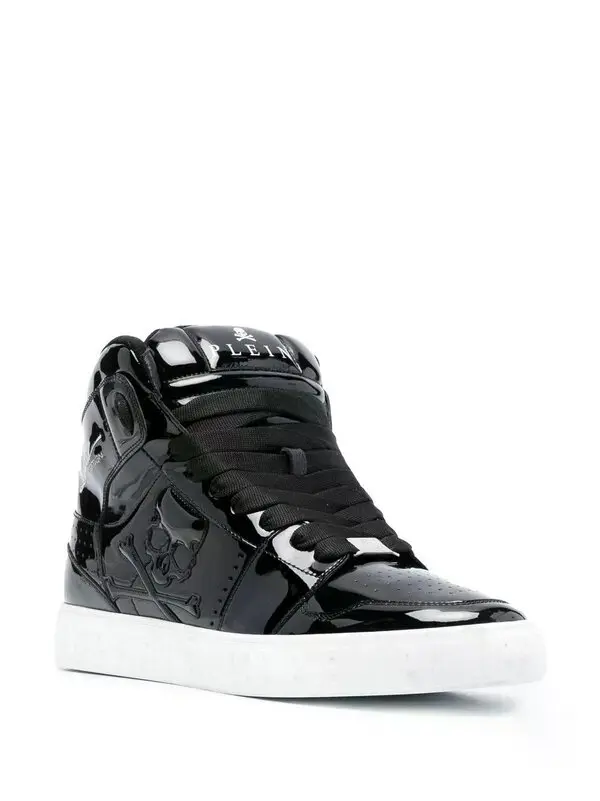 Philipp Plein Super Street Skull Bones Hi-top Sneakers