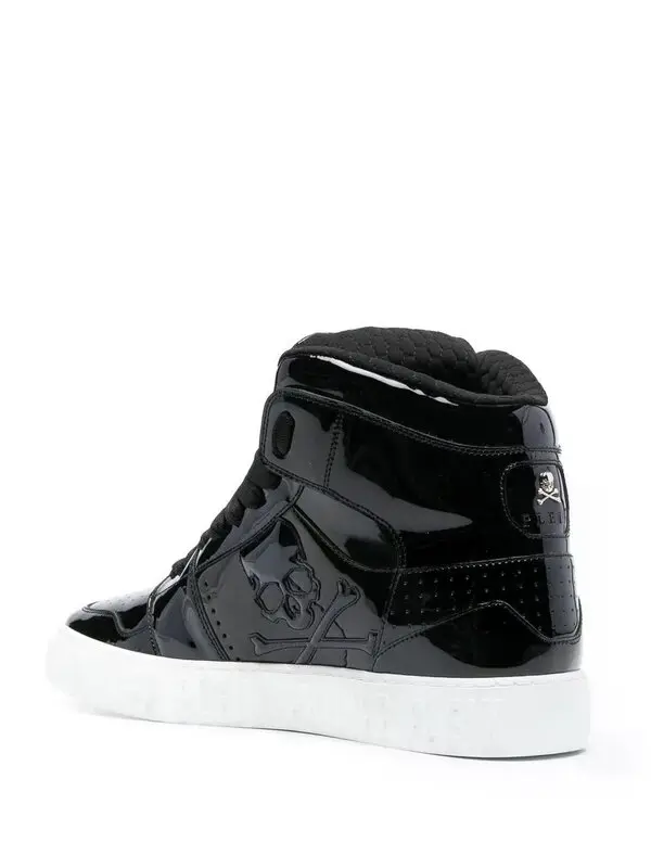 Philipp Plein Super Street Skull Bones Hi-top Sneakers