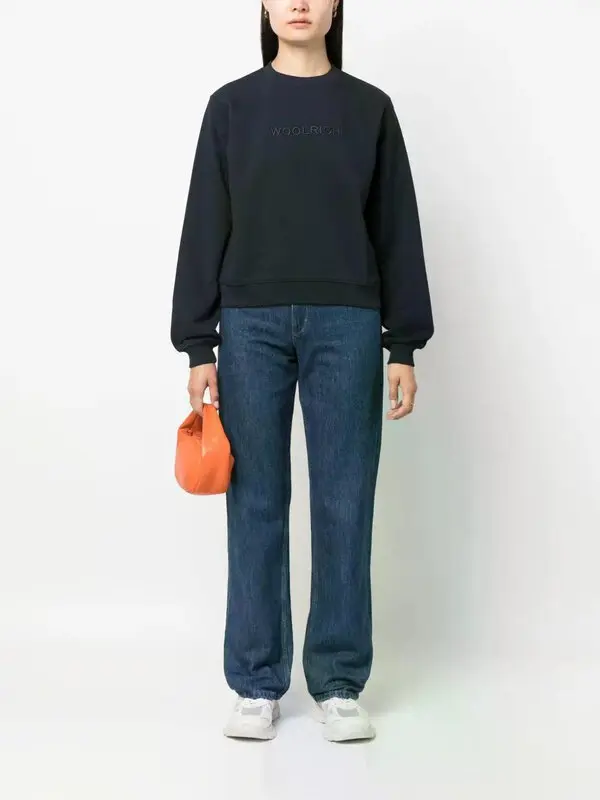Woolrich Logo-embroidered Crew-neck Sweatshirt