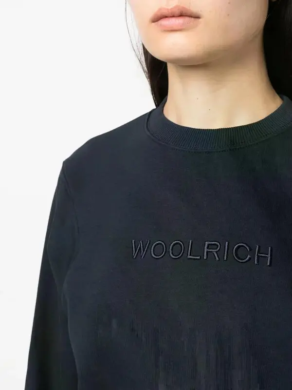 Woolrich Logo-embroidered Crew-neck Sweatshirt