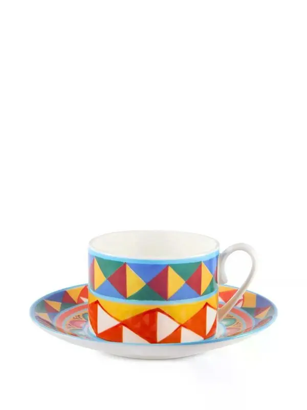 Dolce & Gabbana Caretto-pattern Porcelain Tea-set