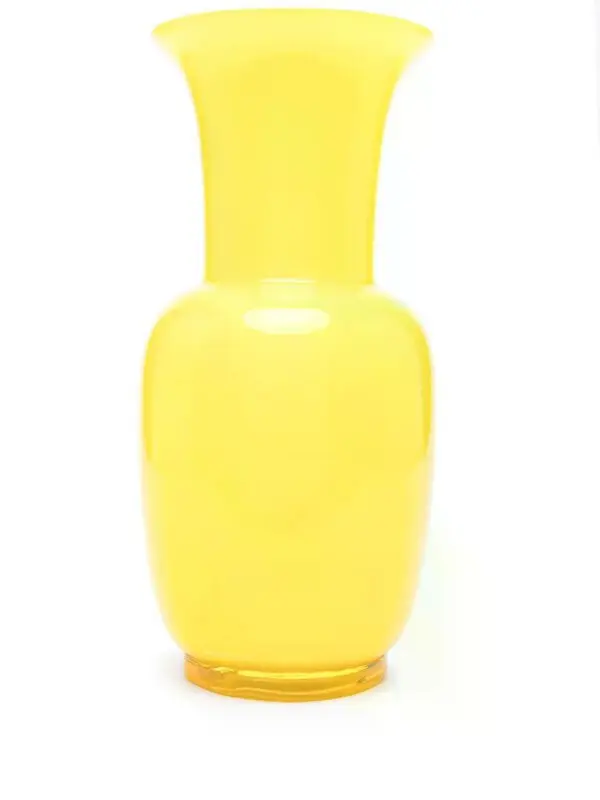 VENINI Opalino Murano-glass Vase - Yellow
