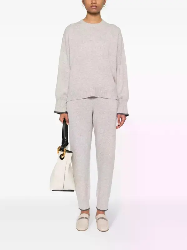 Brunello Cucinelli Mid-rise Cashmere Track Trousers