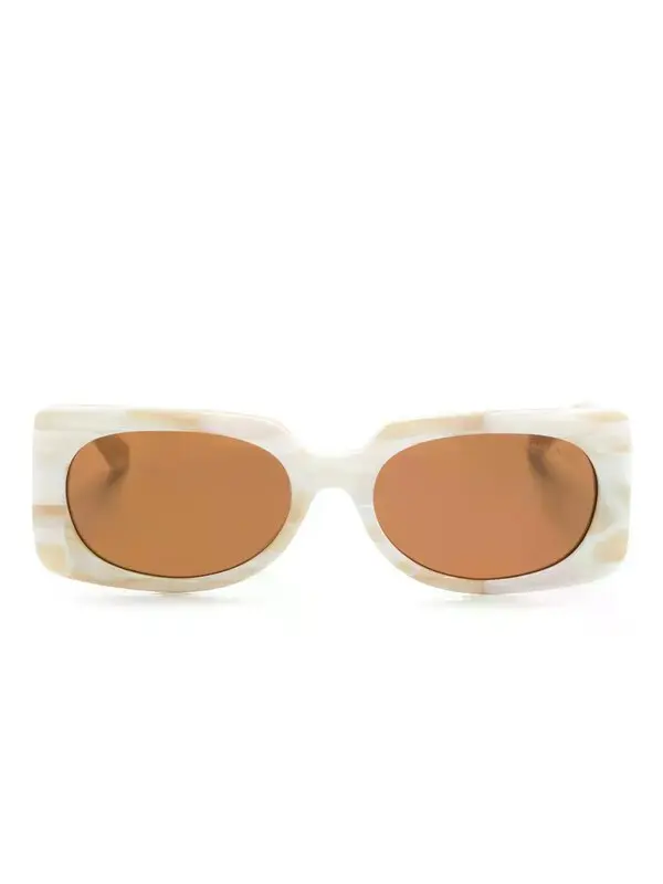 Michael Kors Rectangle-frame Sunglasses - Neutrals