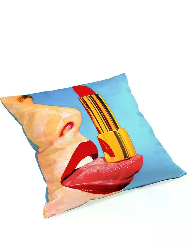 SELETTI X Toiletpaper Tongue Cushion - Blue