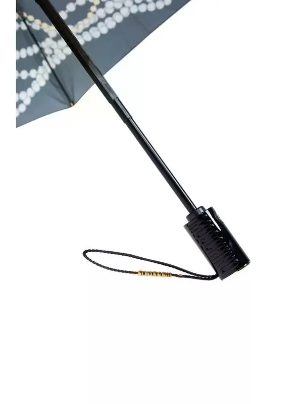 Moschino Strung Pearls Logo-print Compact Umbrella
