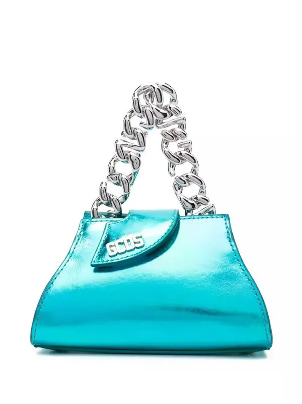 Gcds Comma Transpallic Tote Bag - Blue