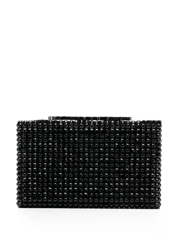 Philipp Plein Crystal-studded Snap Clutch Bag