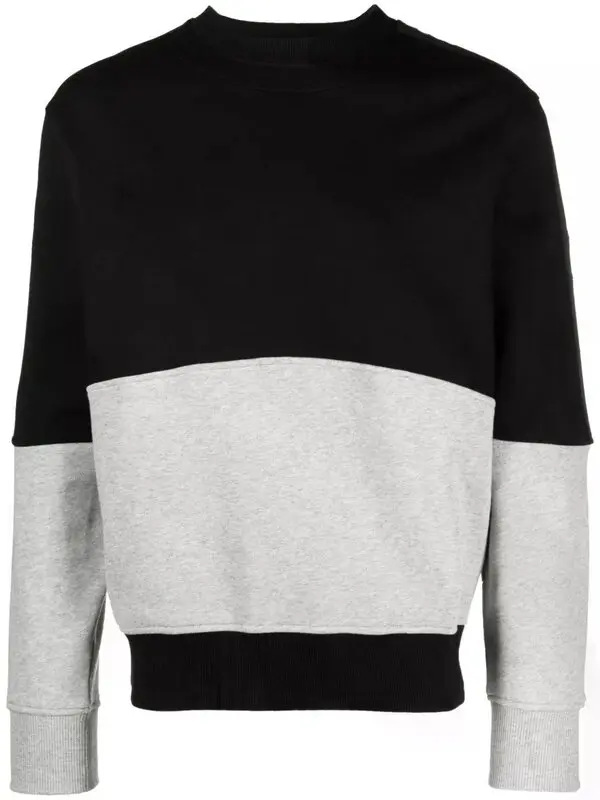 Versace Logo-tape Colour-block Sweatshirt